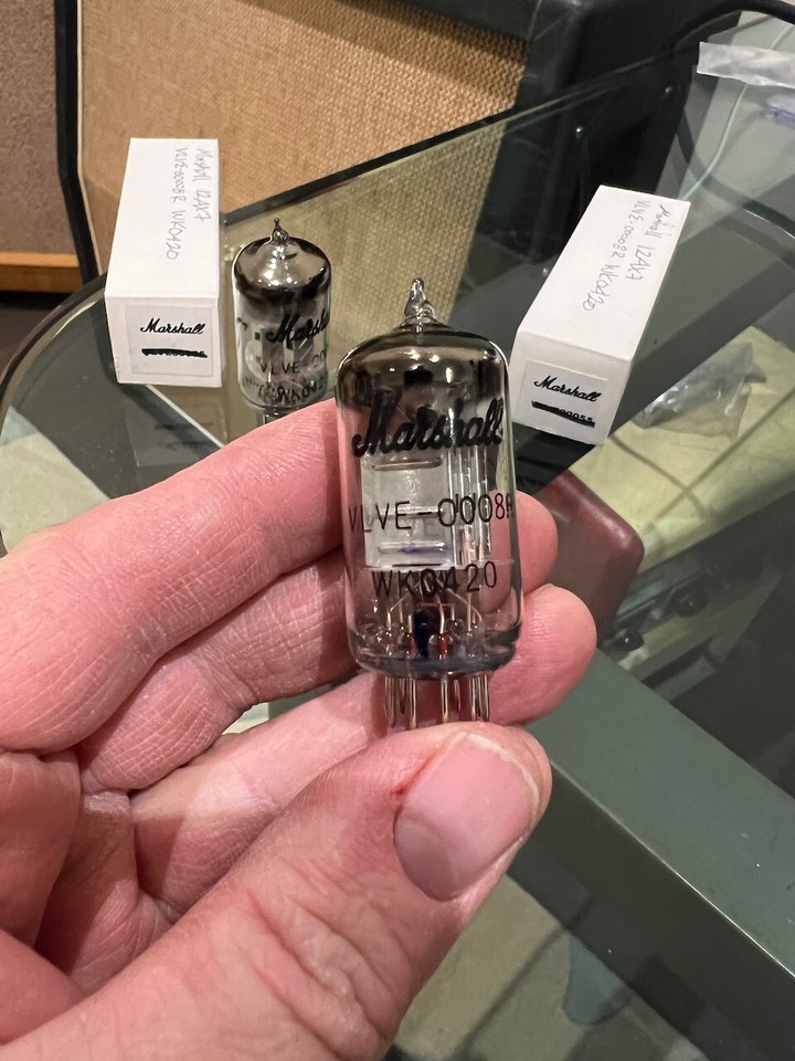 2 NOS Vintage Svetlana Winged =C= Silver box Plate 12ax7 ECC83 Vacuum ...