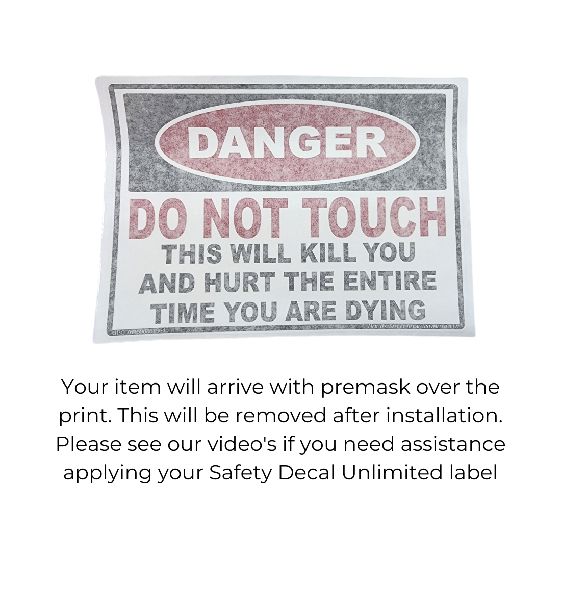 Danger Rotating Drive Shaft Keep Away Tractor PTO Warning Label Sticker ...