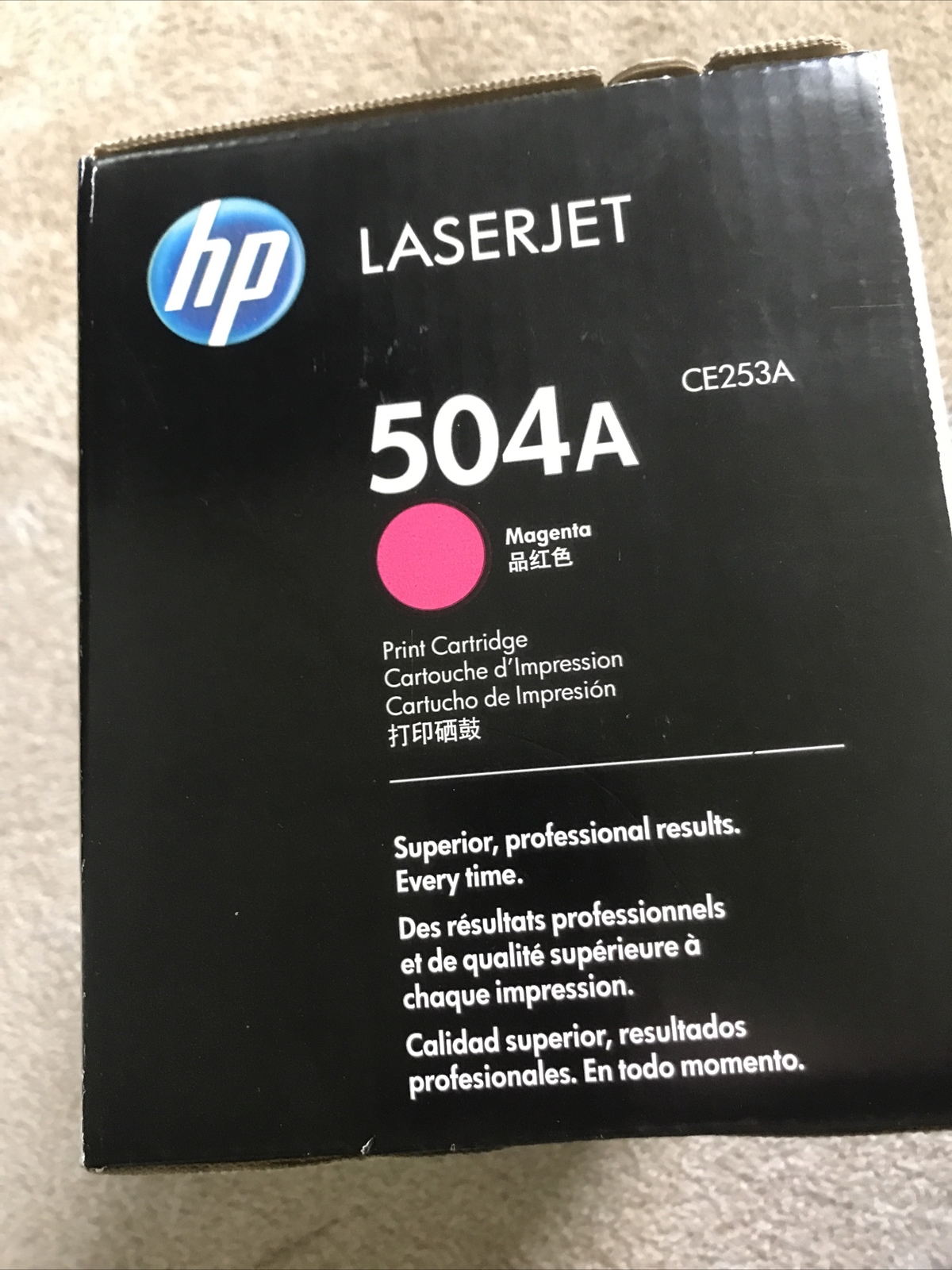 2 HP 504A LaserJet Toner Cartridge - Magenta (CE253A) | eBay
