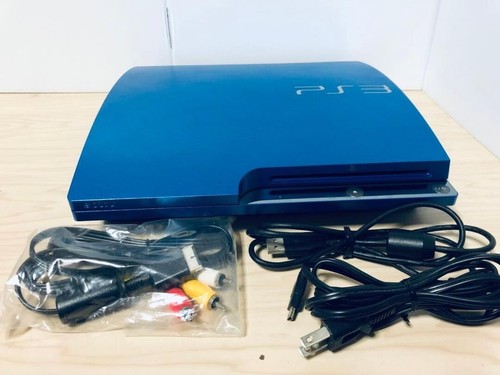 PS3 Splash Blue CECH 3000B 320GB Console Full Accessories Slim [CC] | eBay