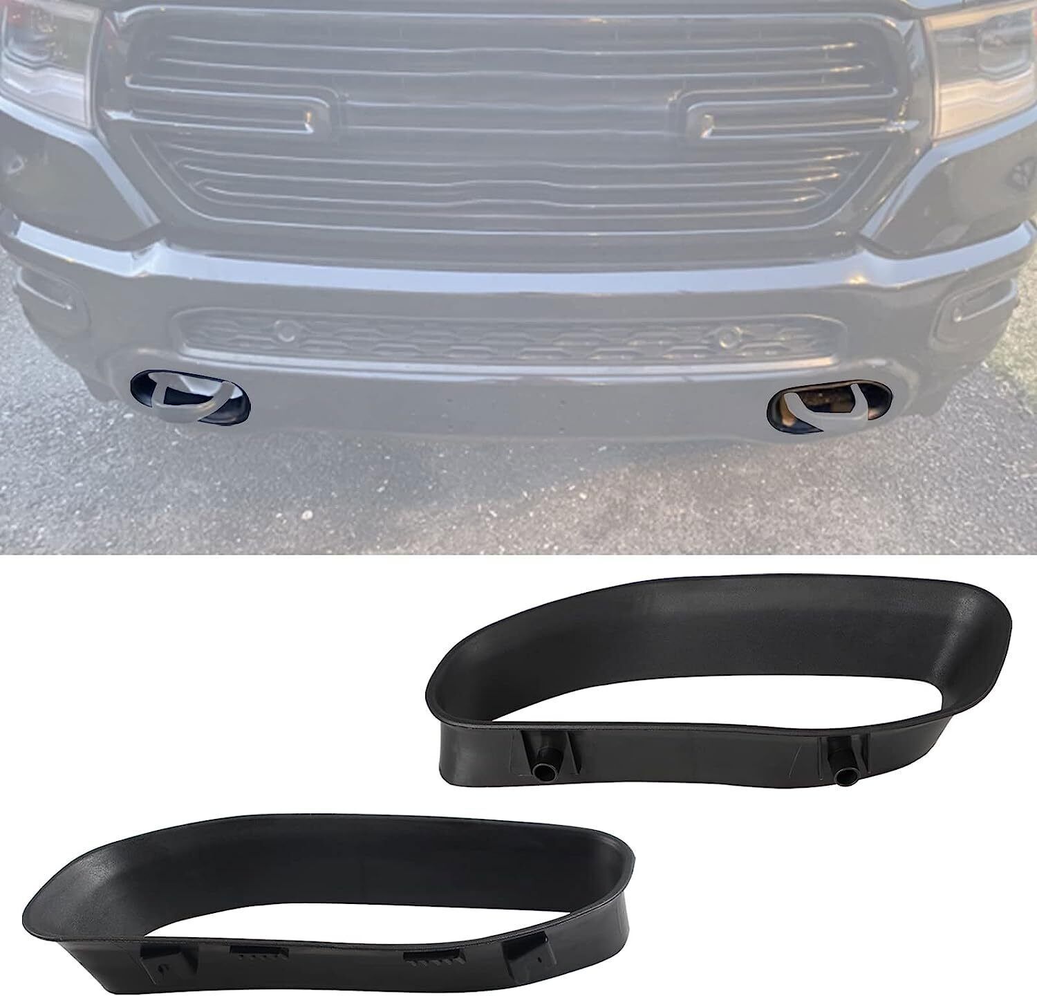 For 2019-2022 Ram 1500 Dt Tow Hook Bezel Kit Right & Left Oem Mopar ...