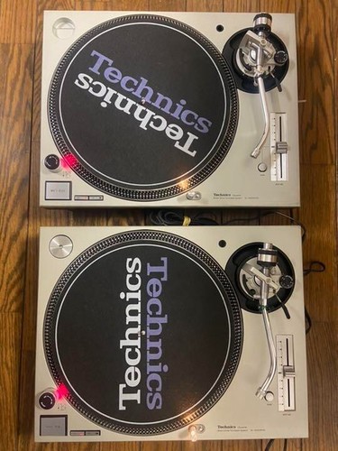 Technics SL-1200 MK3D Silver Pair Direct Drive DJ Turntables Set | eBay