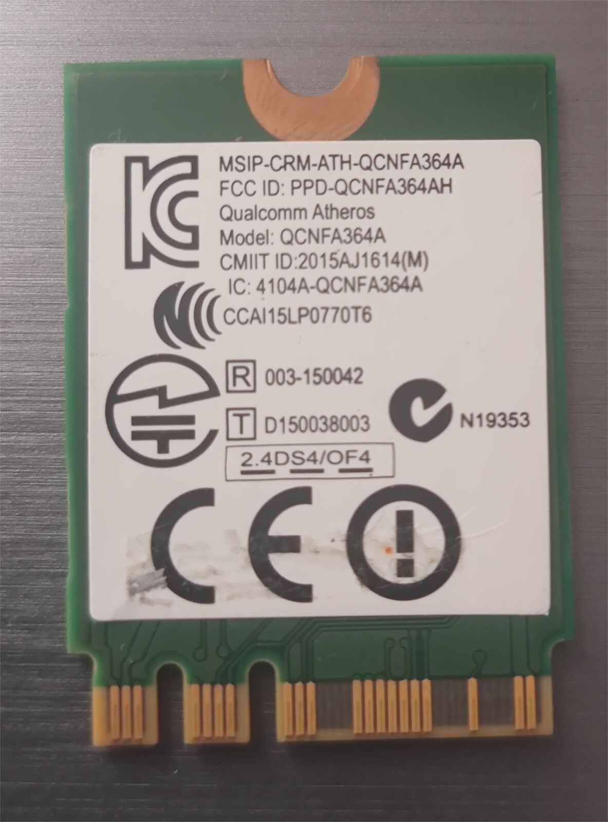 Dell Alienware wireless card Killer 1535 QCNFA364A VM1D6 | eBay