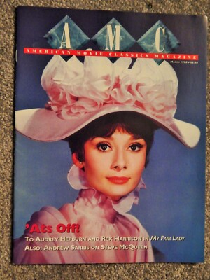 AMC AMERICAN MOVIE CLASSICS MAGAZINE MARCH 1998 AUDREY HEPBURN COVER ...