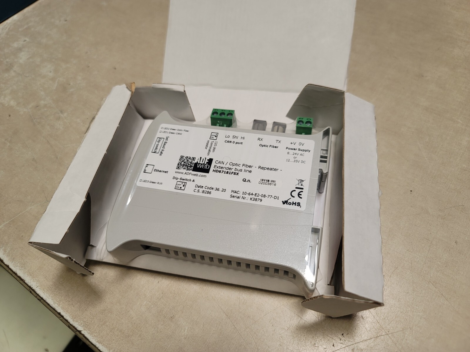 ADF HD67181FSX CAN / Optic Fiber Repeater Extender New Open Box | eBay