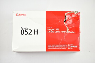 Canon Genuine 052H Black High Yield Toner Cartridge (2200C001) DAMAGED ...