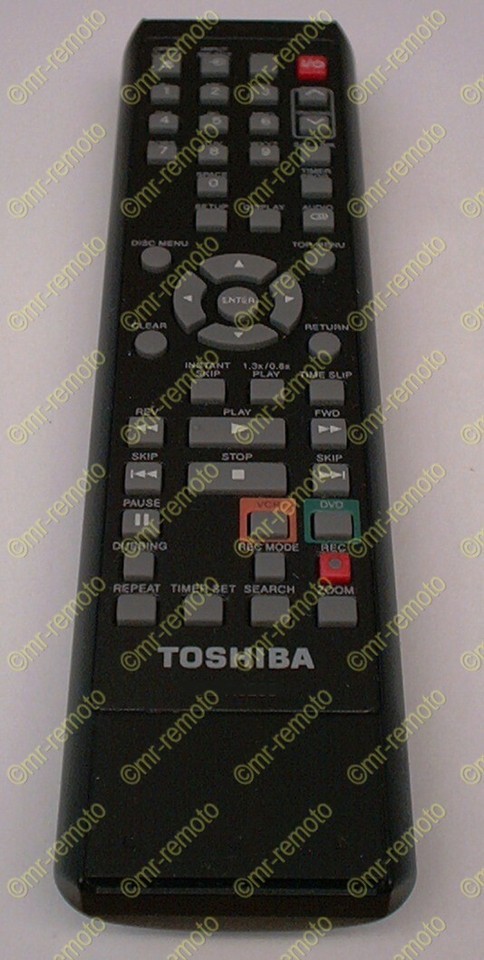 Genuine TOSHIBA Remote Control to DVDR/VCR Combo D-KVR20 D-KVR60 D ...