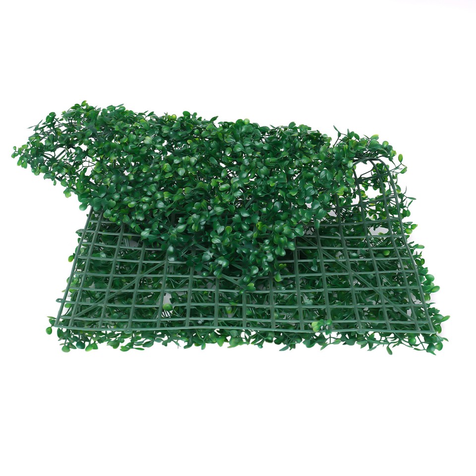 12pcs 60cmx40cm Artificial Wall Hedge Mat Plant Panels Outdoor Grass ...