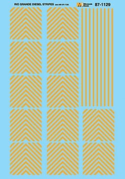 Microscale HO Scale Decals: Rio Grande Hood Diesel Stripes (1962-84) | eBay