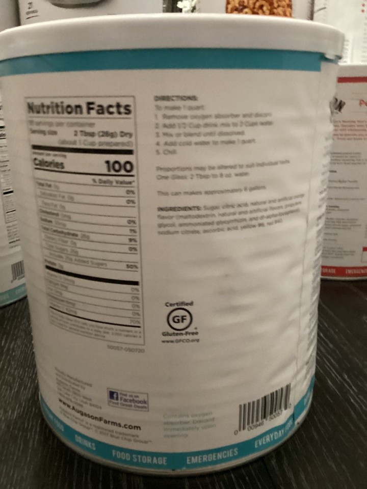 Augason Farms Orange Delight Drink Mix Can Emergency Food Prep 2051 | eBay