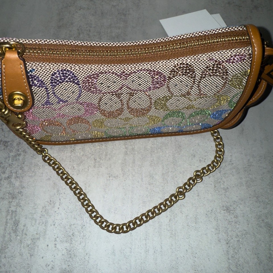 COACH Candy Crystal Signature Collection Brass/Rainbow Multi NWT | eBay
