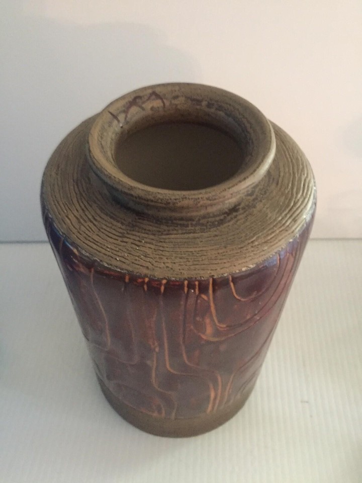 Mid Century Modern MCM Eduardo Vega Ecuador Art Pottery Vase 9 1/2 ...