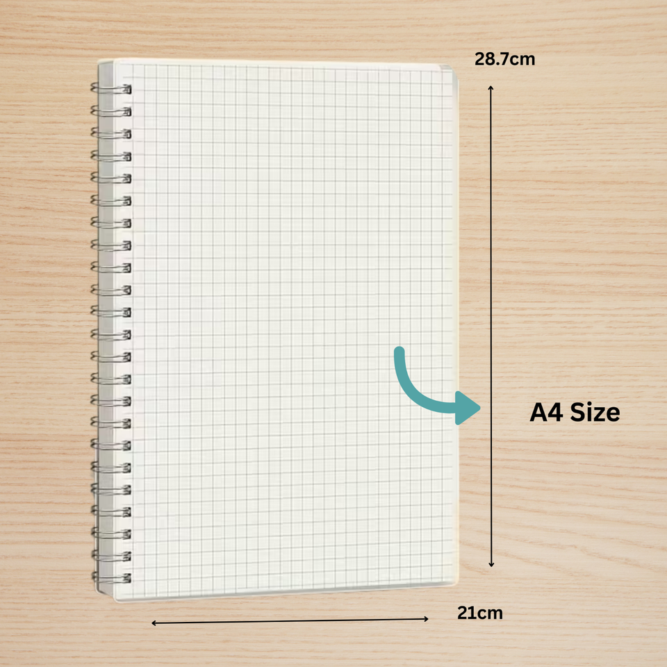 Squared Math Exercise Book Graph Grid paper Ruled A4 A5 Notebook School ...