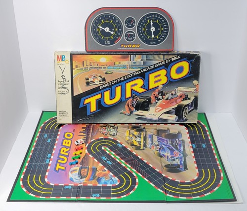 TURBO Board Game Based on The Arcade Game by SEGA Milton Bradley 1981 ...