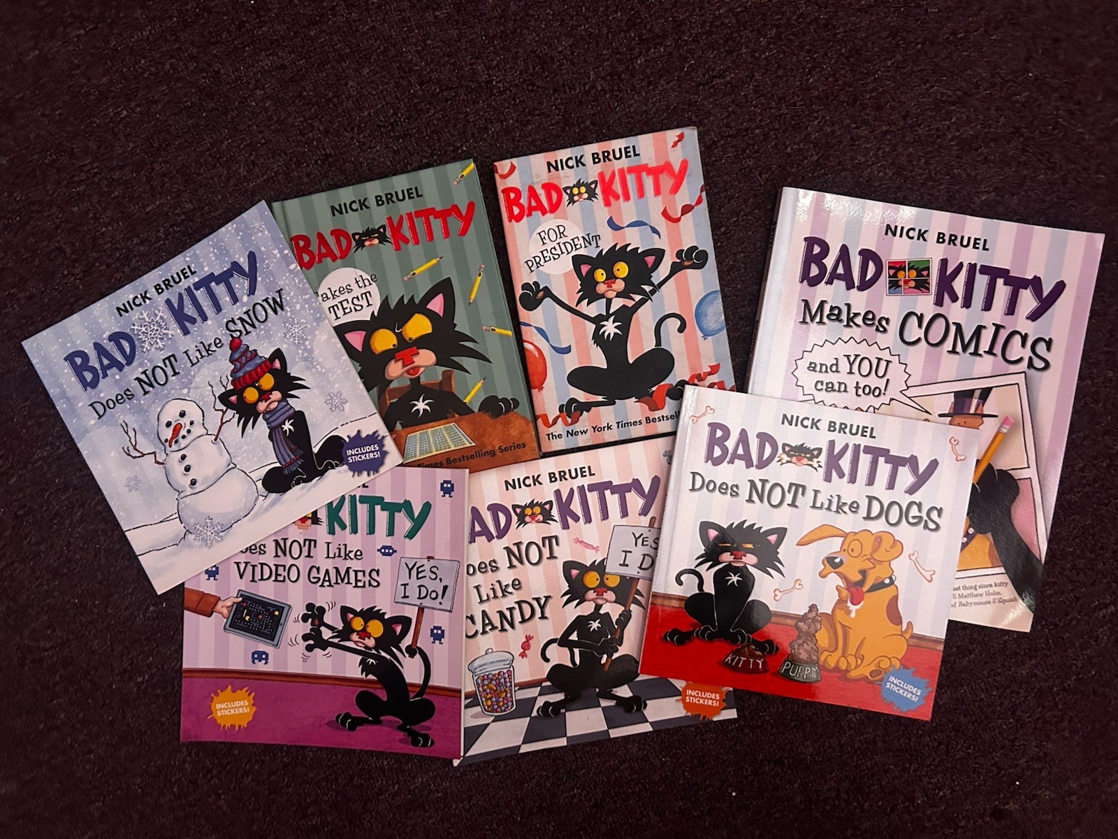 Nick Bruel Bad Kitty Books Bundle of 7 | eBay