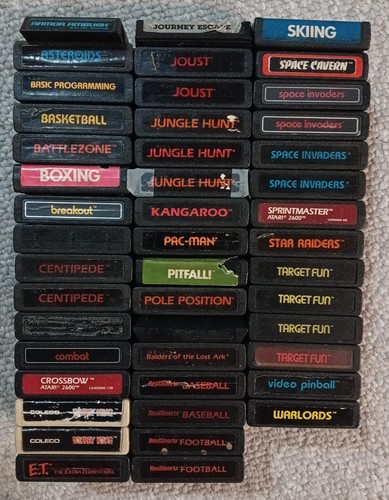 Atari 2600 Games, only 1.50 shipping for each additional cartridge ...