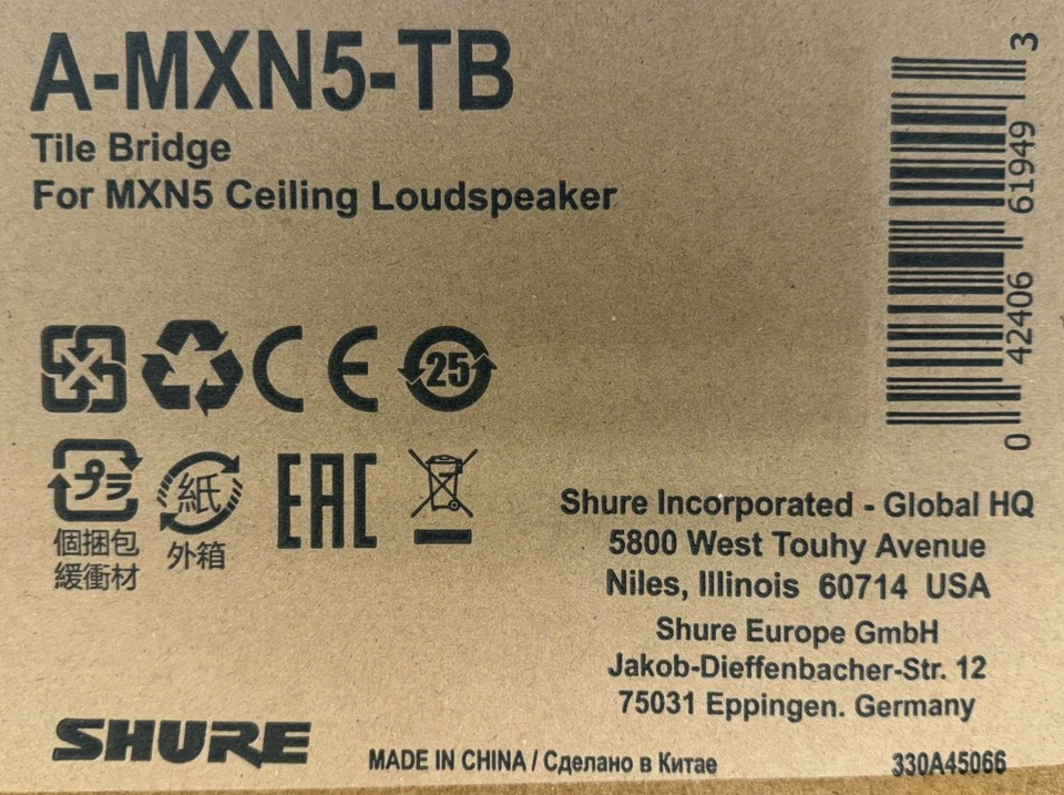Shure A-MXN5-TB Tile Bridge for MXN5 Ceiling Loudspeaker | eBay