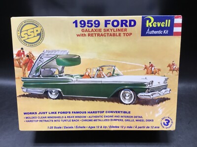 1959 Ford Galaxie Skyliner w/ Retractable Top 1:25 Scale Model Kit ...