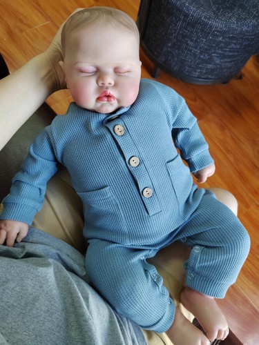 24“ Pickle Reborn Baby Dolls Cuddly Fat Bebe Toddler Doll Lifelike ...