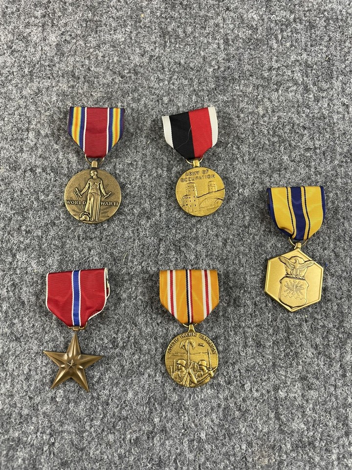 Lot of US Air Force Medals with Ribbons WWII & post- WW2. | eBay