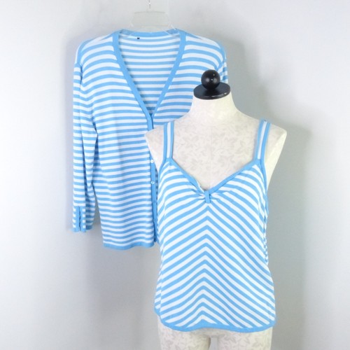 Norton McNaughton Women's L Striped Rayon Nylon Knit Stretch Tank ...