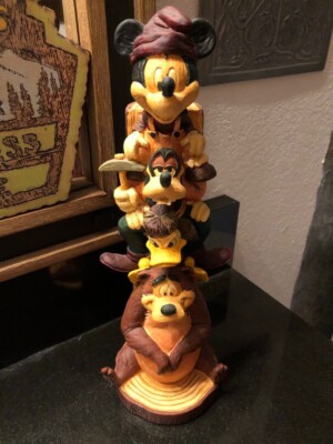 Walt Disney World Wilderness Lodge Character Totem Pole Statuette | eBay