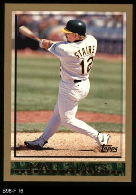 1998 Topps #16 Matt Stairs Athletics 8 - NM/MT | eBay