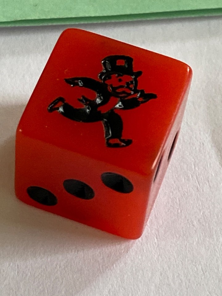 Monopoly Speed Die - Red and Black - Game Replacement Part | eBay