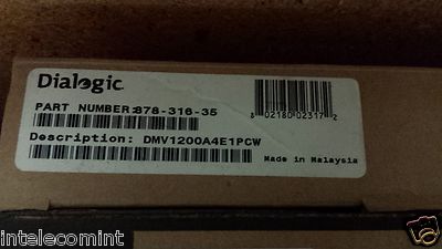 Dialogic DMV1200A DM/V1200 DMV/1200A4E1PCIW 878-316 | eBay