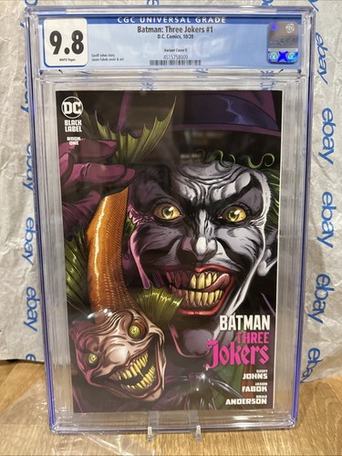 Batman: Three Jokers #1 - Jason Fabok Cover - CGC 9.8 Graded Comic New ...