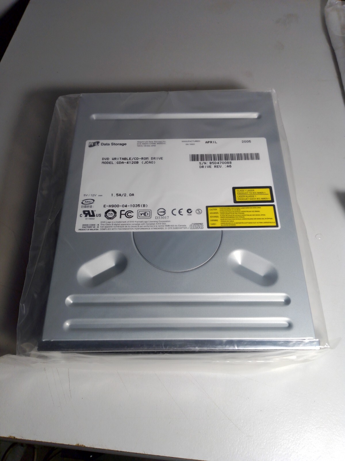 Vintage *Brand New* Hitachi LG JVC 2004 DVD Writable CD-ROM Drive GDA ...