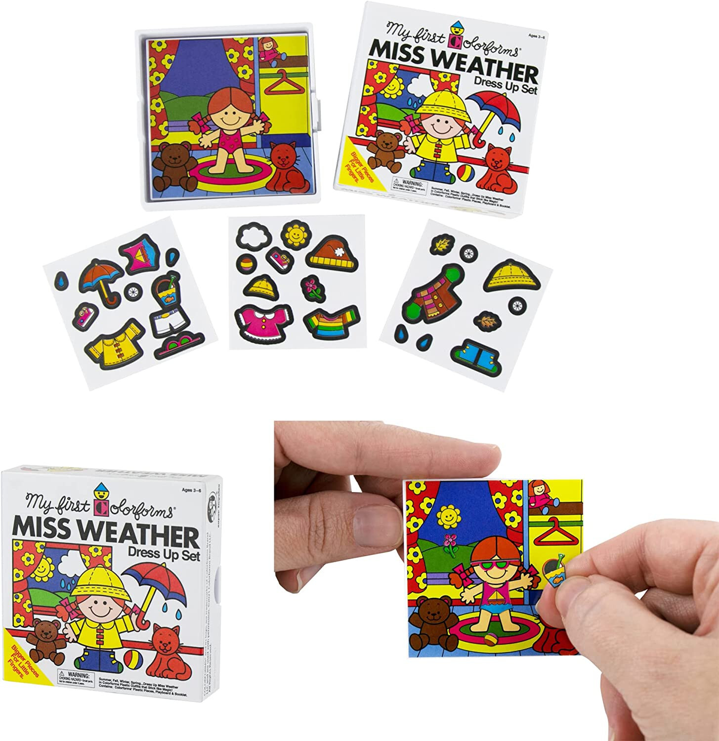 SET OF 2 - World's Smallest COLORFORMS Original & 1962 Miss Weather ...