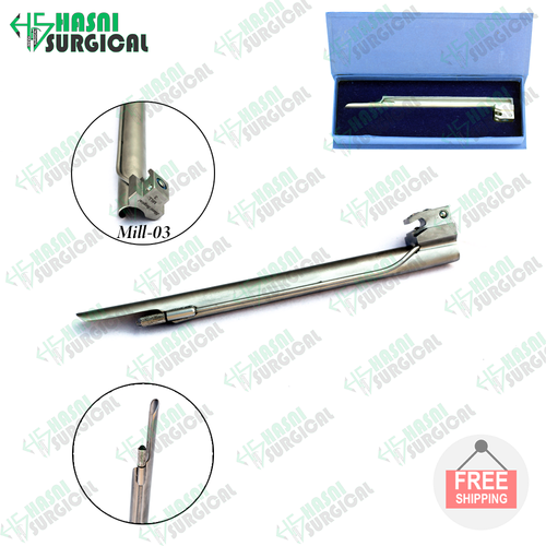 Conventional Laryngoscope Miller Blade #03 – EMT Anesthesia Intubation ...