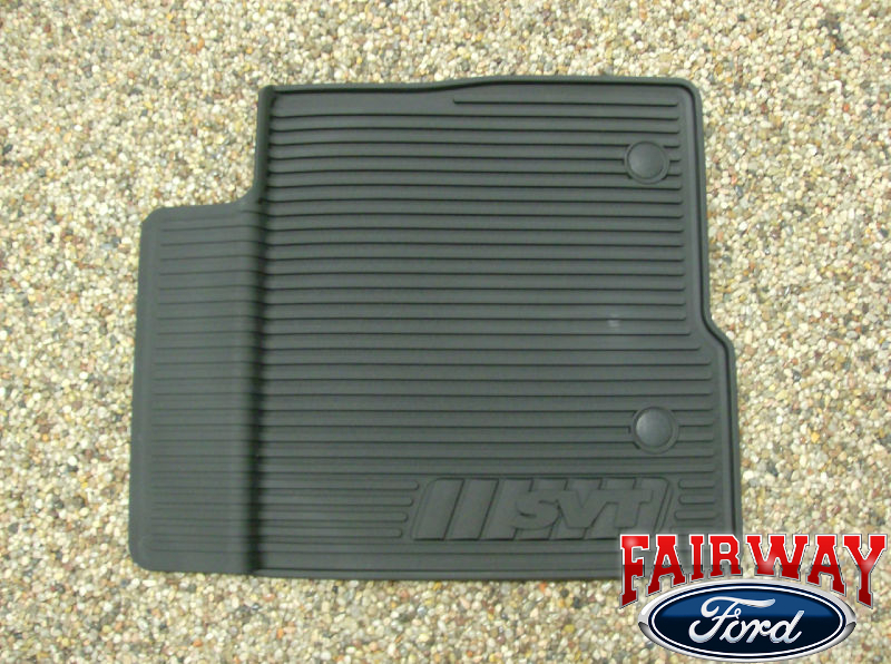 10 Thru 14 Ford F-150 Raptor SVT OEM Black Rubber Floor Mats Super CAB ...