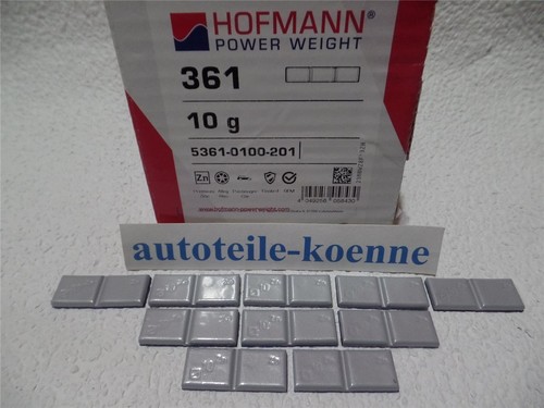 10x 10g Klebegewicht Hofmann Typ 361 Zink beschichtet Auswuchtgewicht ...