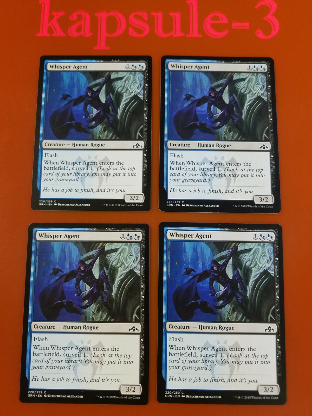 4x Whisper Agent (LP-NM) | Guilds of Ravnica | MTG Magic Cards | eBay