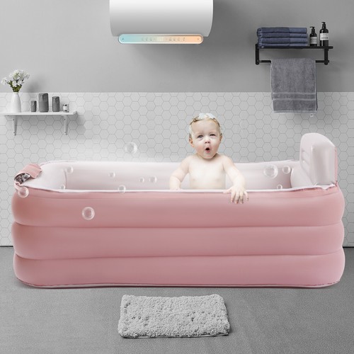 Foldable Portable Automatic Wireless Inflatable Bathtub PVC Spa Shower ...