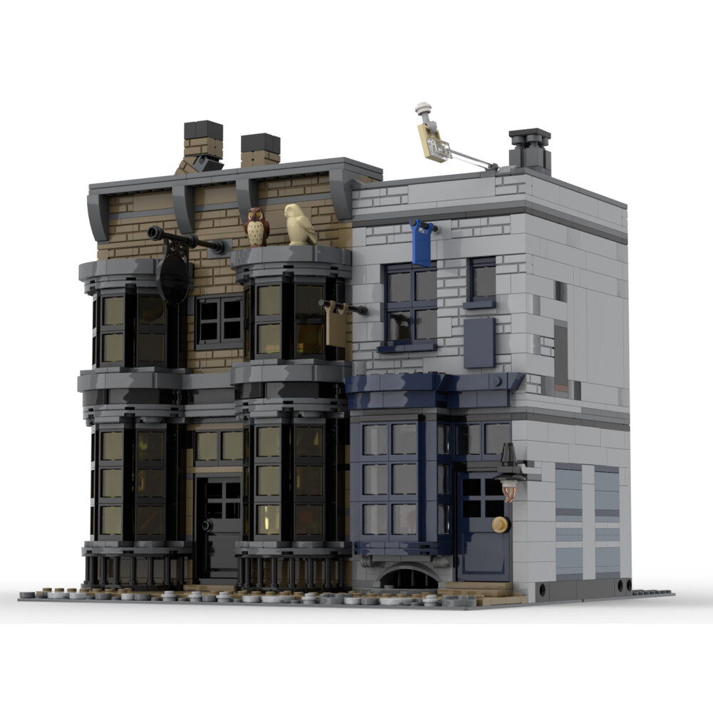 Modular Wand Shop Model with Interior from Film Building Toys 1832 ...