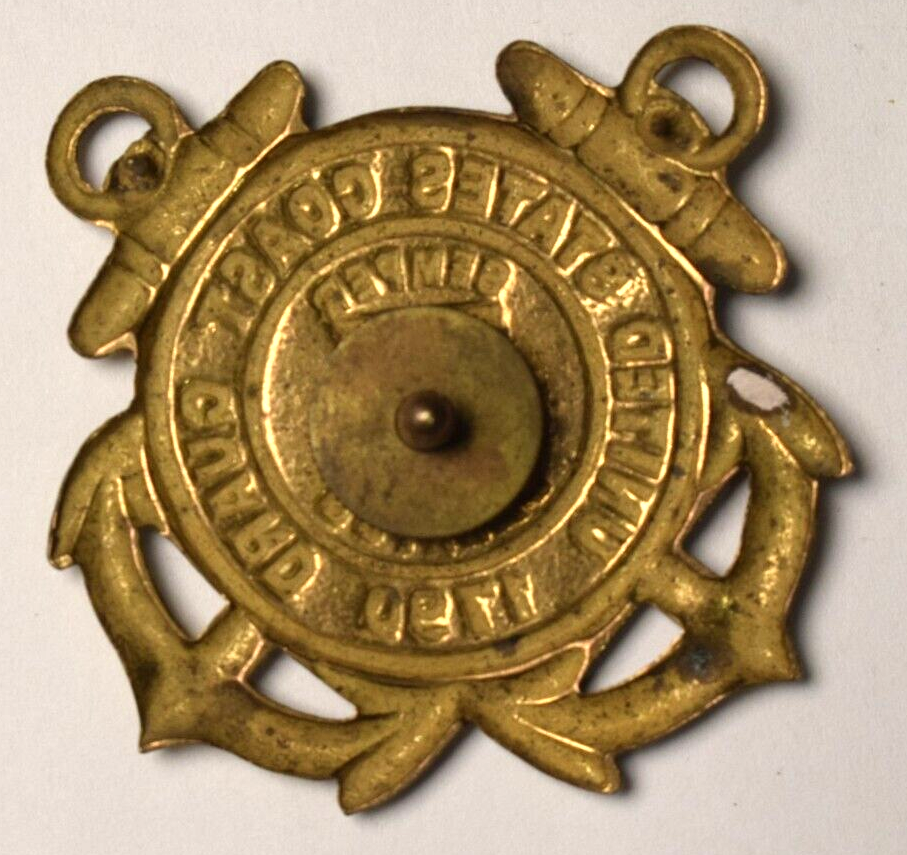 WW2 USCG US Coast Guard Hat Cap Badge Insignia World War II Era ...