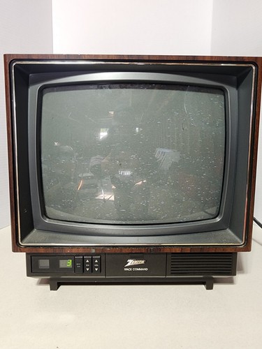 Zenith Space Command 13" CRT TV Woodgrain Retro Vintage Gaming SE1315W ...