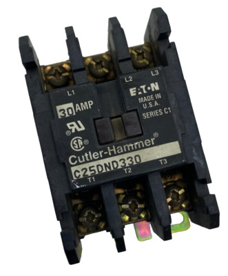 EATON CUTTLER HAMMER C25DND330 CONTACTOR 30AMP SERIES C1 MADE IN USA | eBay