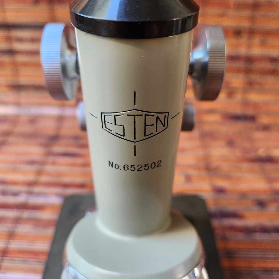 ESTEN MICROSCOPE NO. 652502 - Made in Japan, VERY SOLID CONSTRUCTION | eBay