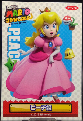 Princess Peach Super Mario Bros World Vintage Card Topsun Nintendo ...