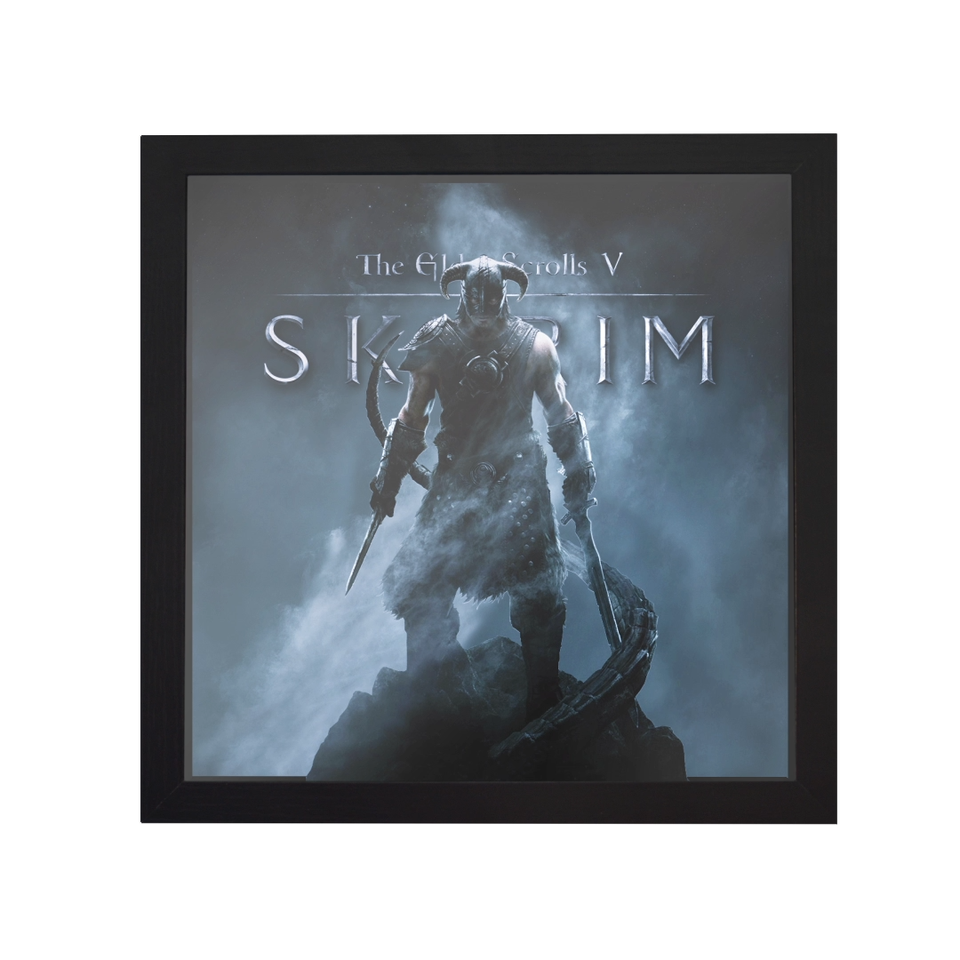 The Elder Scrolls V: Skyrim - 3D Shadow Box Frame (9" x 9") Gaming Art ...