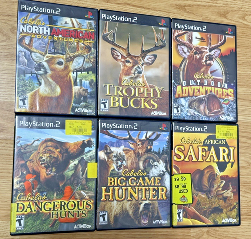 Sony PlayStation 2 PS2 Games Lot Of 6 CABELA'S HUNTING TESTED | eBay