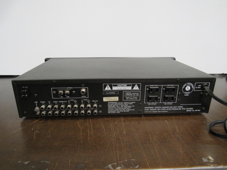 Carver Model CT-Seven Receiver Pre-Amplifier **TESTING WORKING** | eBay