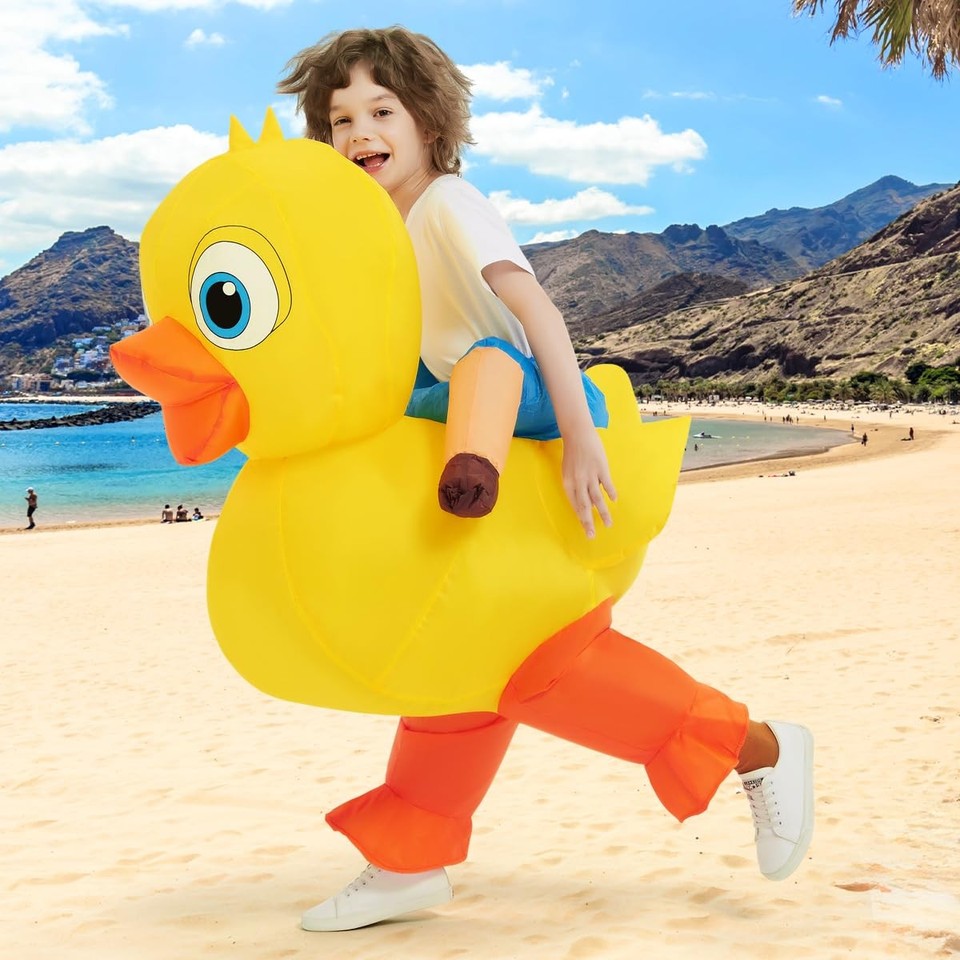 Inflatable Duck Costume Kids Inflatable Costume Cute Blow Up Party ...