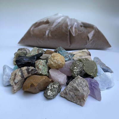 Gem Mining Paydirt Madagascar Rough Stone Mix Miners Rough Mixed ...