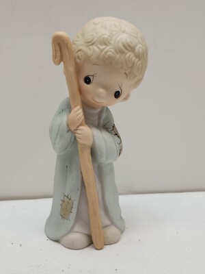 PRECIOUS MOMENTS NATIVITY E2800 JOSEPH with STAFF COME LET US ADORE HIM ...