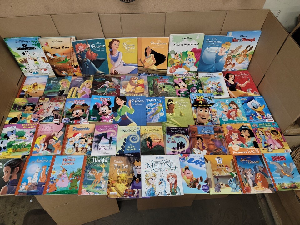 Lot of 10 Walt Disney Popular Cartoon Children Kids Books-MIX *RANDOM ...
